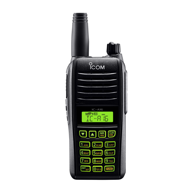ICOM IC-A16 – Radio Portátil Aeronáutica VHF de Alto Rendimiento