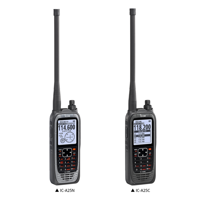 ICOM IC-A25N – Radio Portátil Aeronáutica VHF con GPS, Bluetooth y ...